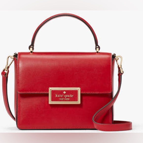 kate spade | Bags | Host Pick Nwt Kate Spade Reegan Red Leather Top ...